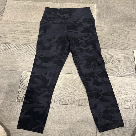 lululemon athletica | Pants & Jumpsuits | Black Camo Align Leggings ...